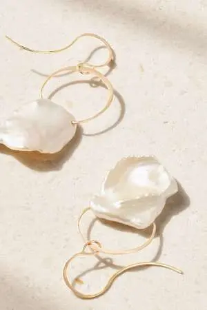 MELISSA JOY MANNING 14-karat Recycled Pearl Drop Earrings