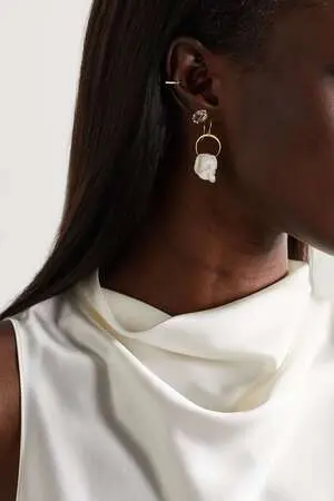 MELISSA JOY MANNING 14-karat Recycled Pearl Drop Earrings