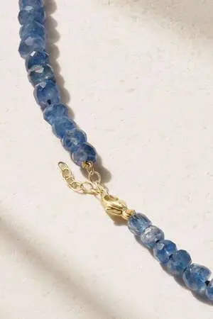 Jia Jia 14-karat Gold Kyanite Beaded Necklace