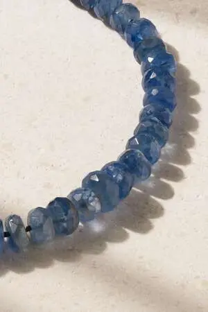 Jia Jia 14-karat Gold Kyanite Beaded Necklace