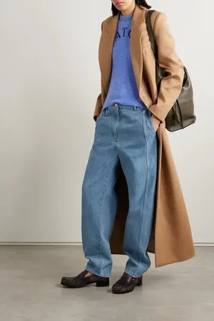 PATOU Paneled Straight-leg Jeans