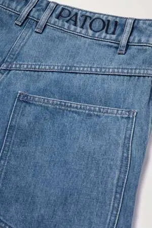 PATOU Paneled Straight-leg Jeans