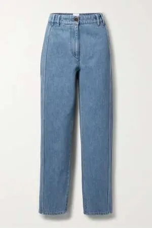 PATOU Paneled Straight-leg Jeans