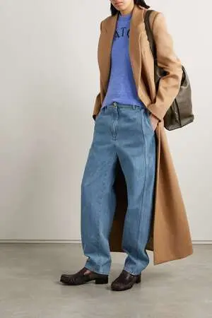 PATOU Paneled Straight-leg Jeans