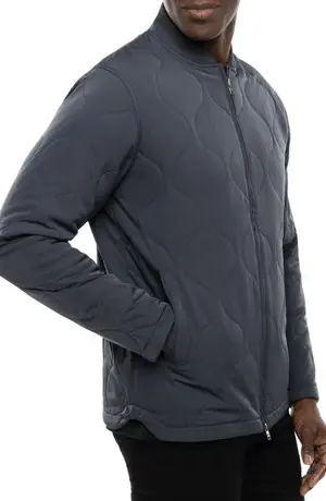 Travis Mathew Come What May Quilted Jacket - Ebony