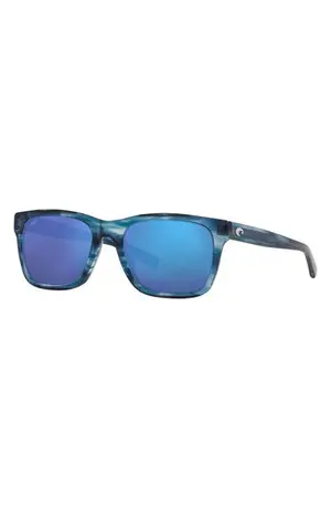 COSTA DEL MAR Tybee Rectangle Sunglasses - Blue Mirror