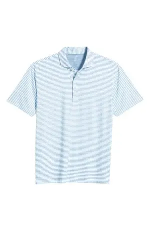 Johnnie-o Warwick Stripe Prep-formance Polo - Tide