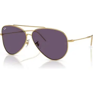 Ray-ban 59mm Aviator Sunglasses - Purple