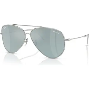 Ray-ban 59mm Aviator Sunglasses - Silver/grey