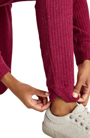 Splendid London Tulip Cuff Ribbed Joggers