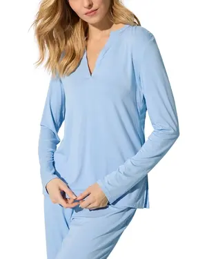 Natori Feathers Essentials Pajama Set - Blue Jay