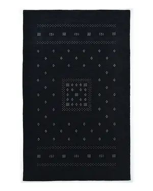 TIMELESS RUG DESIGNS Gabbeh Simi Area Rug, 9' X 12 - Black