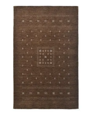 TIMELESS RUG DESIGNS Gabbeh Simi Area Rug, 9' X 12 - Brown
