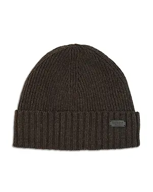 Barbour Carlton Wool Blend Beanie Mid Brown