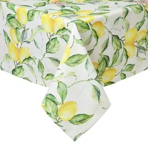 MODE LIVING Sorrento Tablecloth 90 Round - Yellow/white