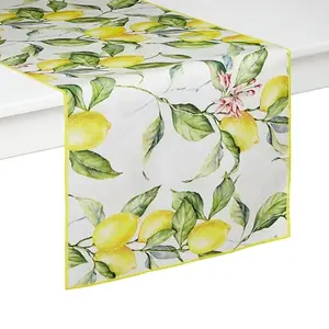 MODE LIVING Sorrento Table Runner, 16 X 90 - Yellow/white