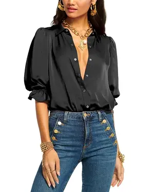 Ramy Brook Dina Bodysuit - Black