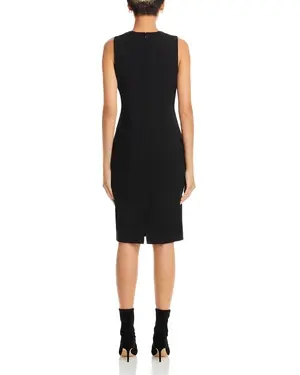 Theory V-neck Midi Sheath Dress