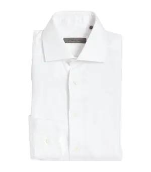 CORNELIANI Cotton Twill Long-sleeve Shirt