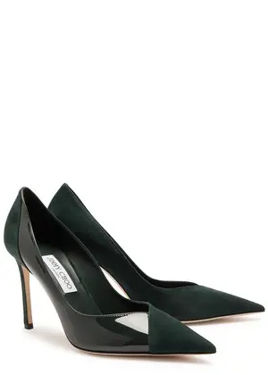 JIMMY CHOO Cass 95 Suede Pumps