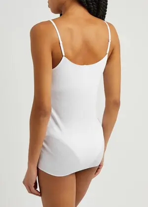 Hanro Seamless Padded Cotton Top - White
