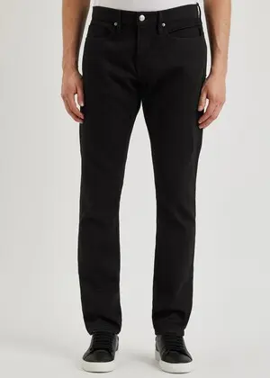 FRAME L'homme Slim-leg Jeans - Black