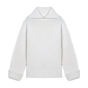 NOTSHY Wacla Wool Sweater With Sailor Collar - Ecru
