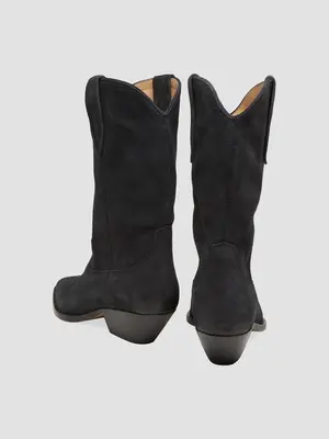 Isabel Marant Étoile Duerto 35mm Suede Cowboy Boots - Black