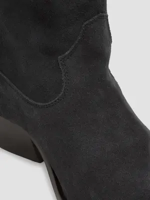 Isabel Marant Étoile Duerto 35mm Suede Cowboy Boots - Black