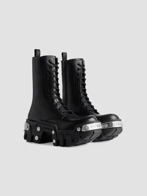 Balenciaga Bulldozer Lace-up Boots