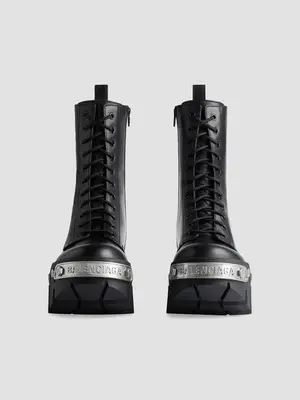 Balenciaga Bulldozer Lace-up Boots