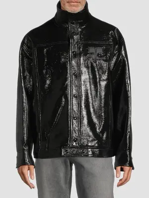 COURREGES Iconic Vinyl Oversize Jacket