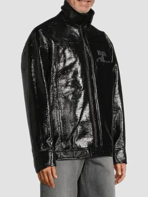 COURREGES Iconic Vinyl Oversize Jacket