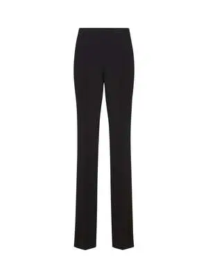FERRAGAMO Salvatore Ferragamo Cotton Canvas Trousers - Black