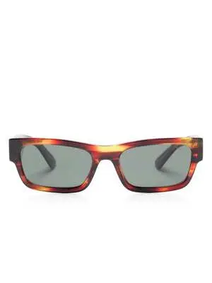 Prada Rectangle-frame Sunglasses - Brown