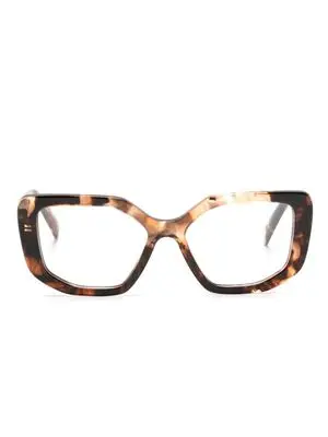 Prada Cat Eye-frame Glasses - Brown