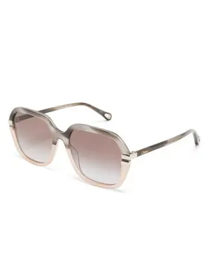 Chloé Ombré-effect Square-frame Sunglasses