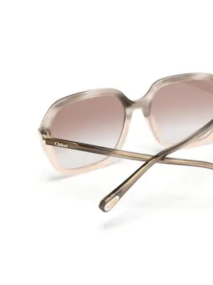 Chloé Ombré-effect Square-frame Sunglasses