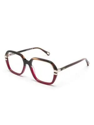 Chloé Ombré-effect Oversize-frame Glasses