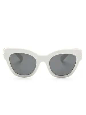 Miu Miu Logo-lettering Cat-eye Sunglasses