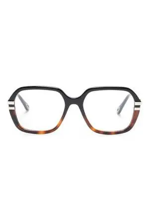 Chloé Tortoiseshell Square-frame Glasses - Brown