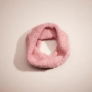 COACH Restored Fleece Textured Snood Pink