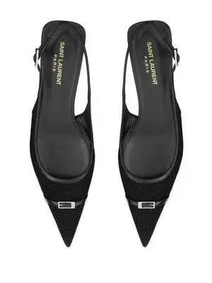 Saint Laurent Slingback Mesh Pumps