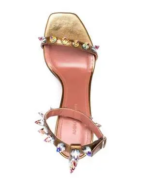 Amina Muaddi Julia Studded Sandals