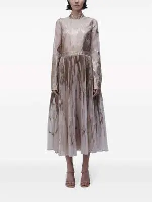 Simkhai Cassini Abstract-pattern Print Dress