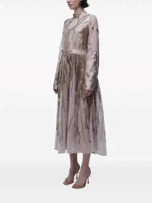 Simkhai Cassini Abstract-pattern Print Dress