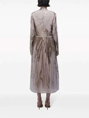 Simkhai Cassini Abstract-pattern Print Dress