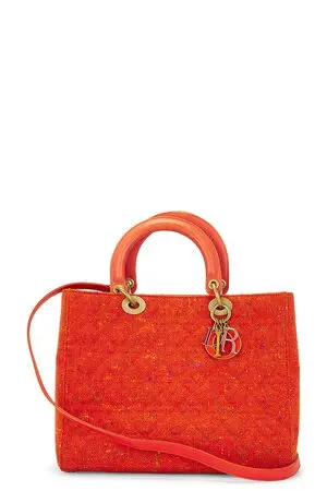 Dior Wool Cannage Lady Handbag