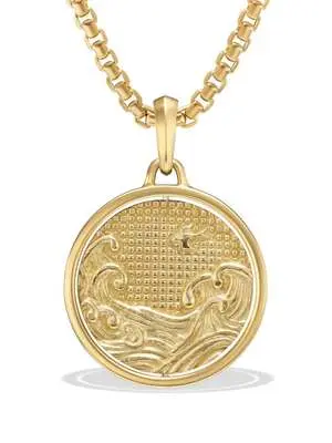 David Yurman 18kt Yellow Water And Fire Duality Amulet - Gold