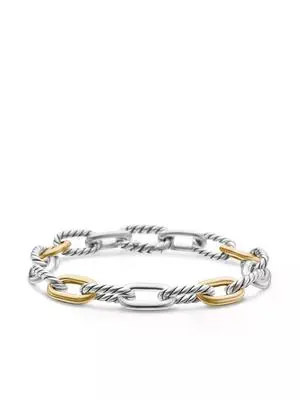 David Yurman David Yurman 18kt Yellow Gold And Sterling Silver DY Madison Chain Bracelet Silver